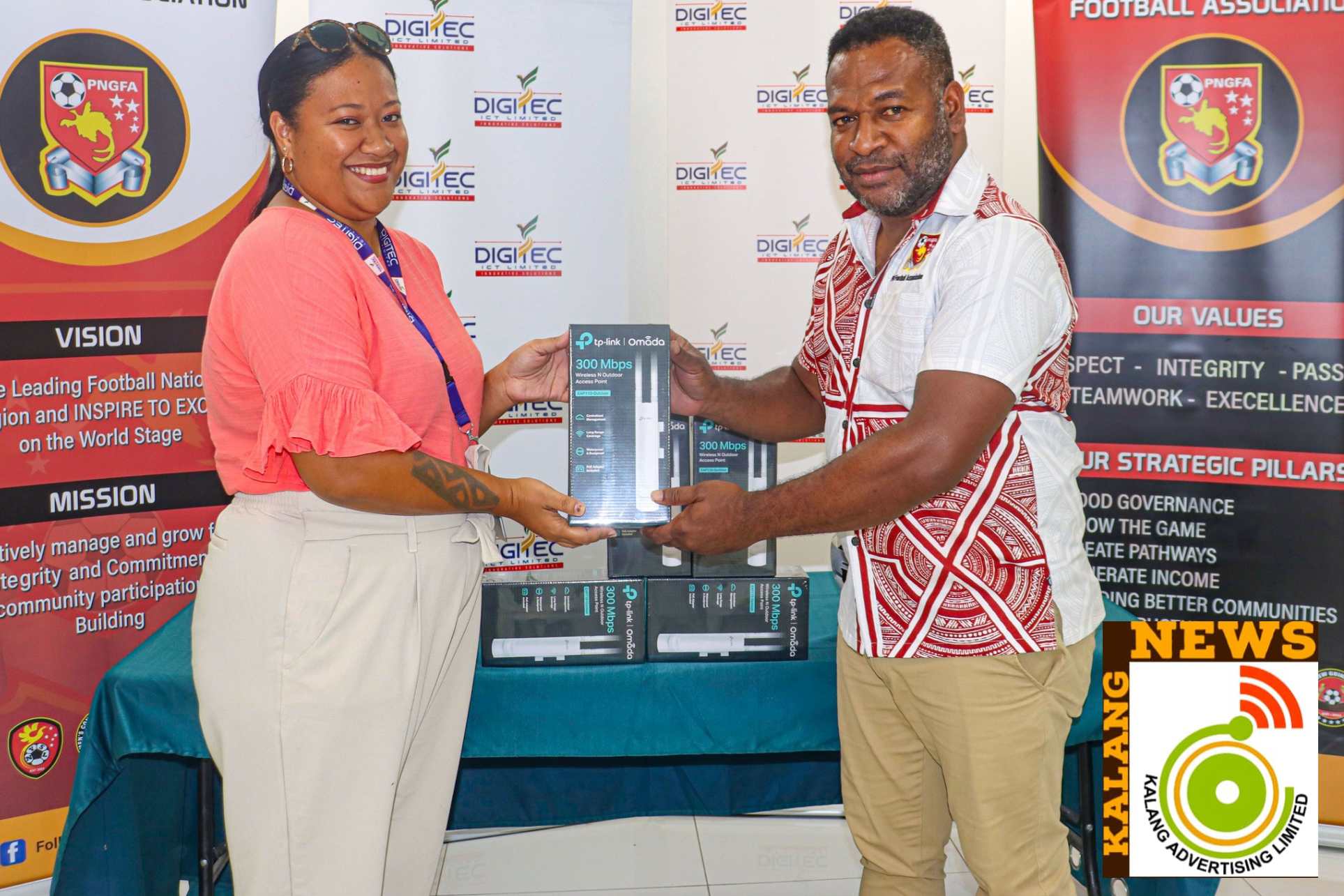 MAJOR ICT COMPANY PARTNERS PNGFA - Kalang Advertising Limited